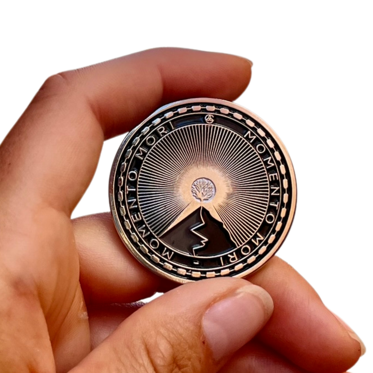 Memento Mori Iron Coin | Memento Vivere Coin | Evolve Journey